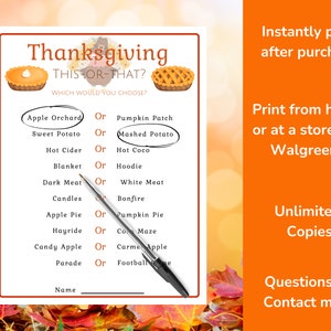 Thanksgiving Games Bundle , Thanksgiving Printable Games, Thanksgiving ...