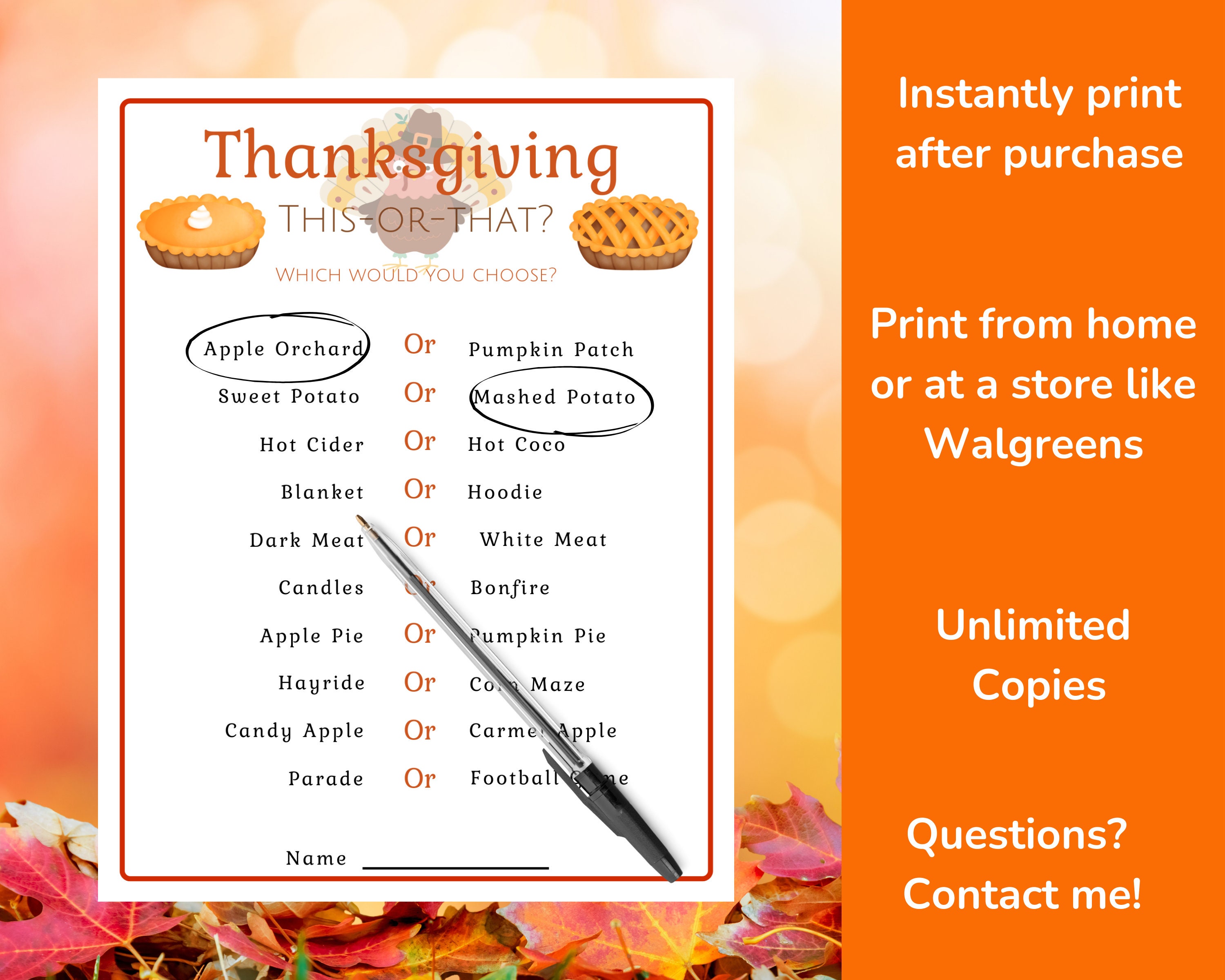 Thanksgiving Games Bundle , Thanksgiving Printable Games, Thanksgiving ...