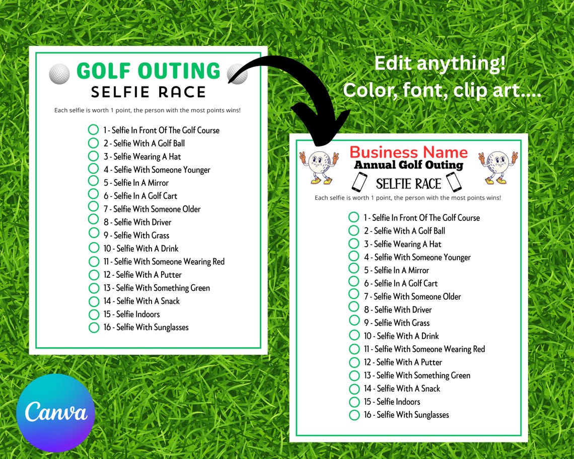 Editable Golf Games Bundle, Golf Outing Party Games, Printable Golf ...
