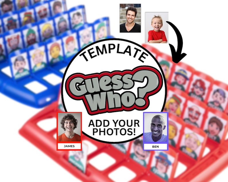 Editable Guess Who Game Cards, Custom Guess Who Template, Classroom ...