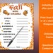 Autumn Word Scramble Game Fall Word Scramble Game - Etsy
