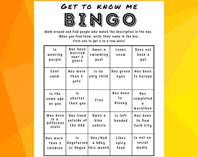 Ice Breaker Games Bundle Printable Icebreakers Dinner Party Games Get ...