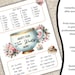 What's Your Tea Party Name, Printable Tea Time Activity, Tea Party Name ...