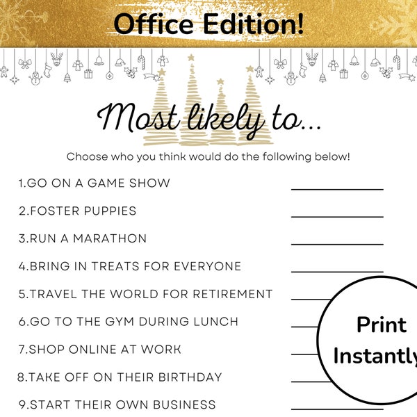 Think Fast Office Party Game, Team Building Game for Employees, Office ...