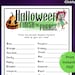 Halloween Finish the Phrase Game-halloween Party Game-spooky Party Game ...