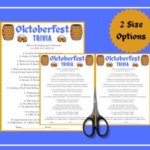 Oktoberfest Game, Printable Oktoberfest Game, Beer Festival Game ...