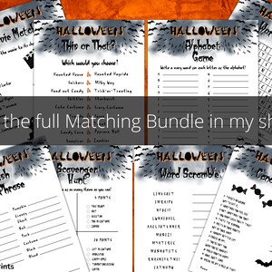 Halloween Finish the Phrase Game-halloween Party Game-spooky - Etsy