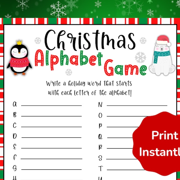 Christmas Games - Etsy