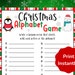 Christmas Alphabet Game, Christmas Games for Kids & Adults, Holiday ...