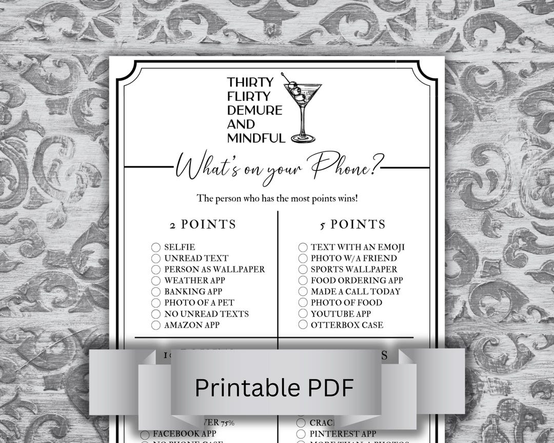 Very Demure Very Mindful Dirty 30 Birthday Party Game, Dirty Thirty ...