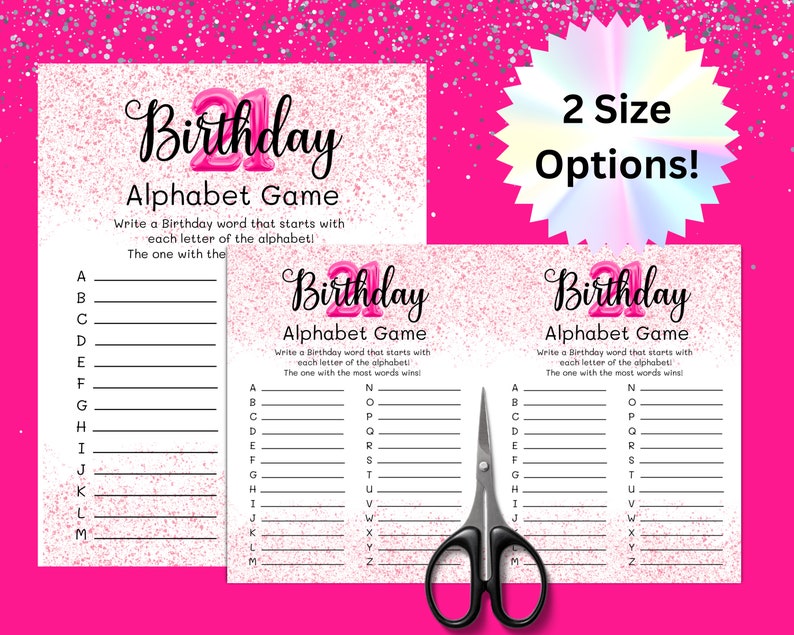 Printable 21st Birthday Game Bundle, Drunk Dice Birthday Game, 21st ...