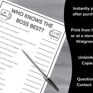 Who Knows the Boss Best, Office Party, Get to Know Your Boss, Boss ...