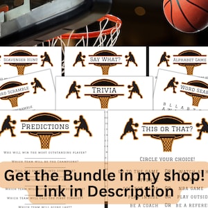 Printable March Basketball Madness Scavenger Hunt, Party Ideas, Ice ...