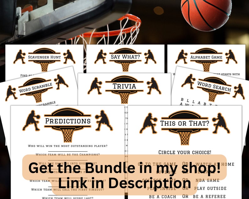 Printable March Basketball Madness Scavenger Hunt, Party Ideas, Ice ...