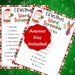 Christmas Word Scramble, Christmas Games for Kids & Adults, Holiday ...