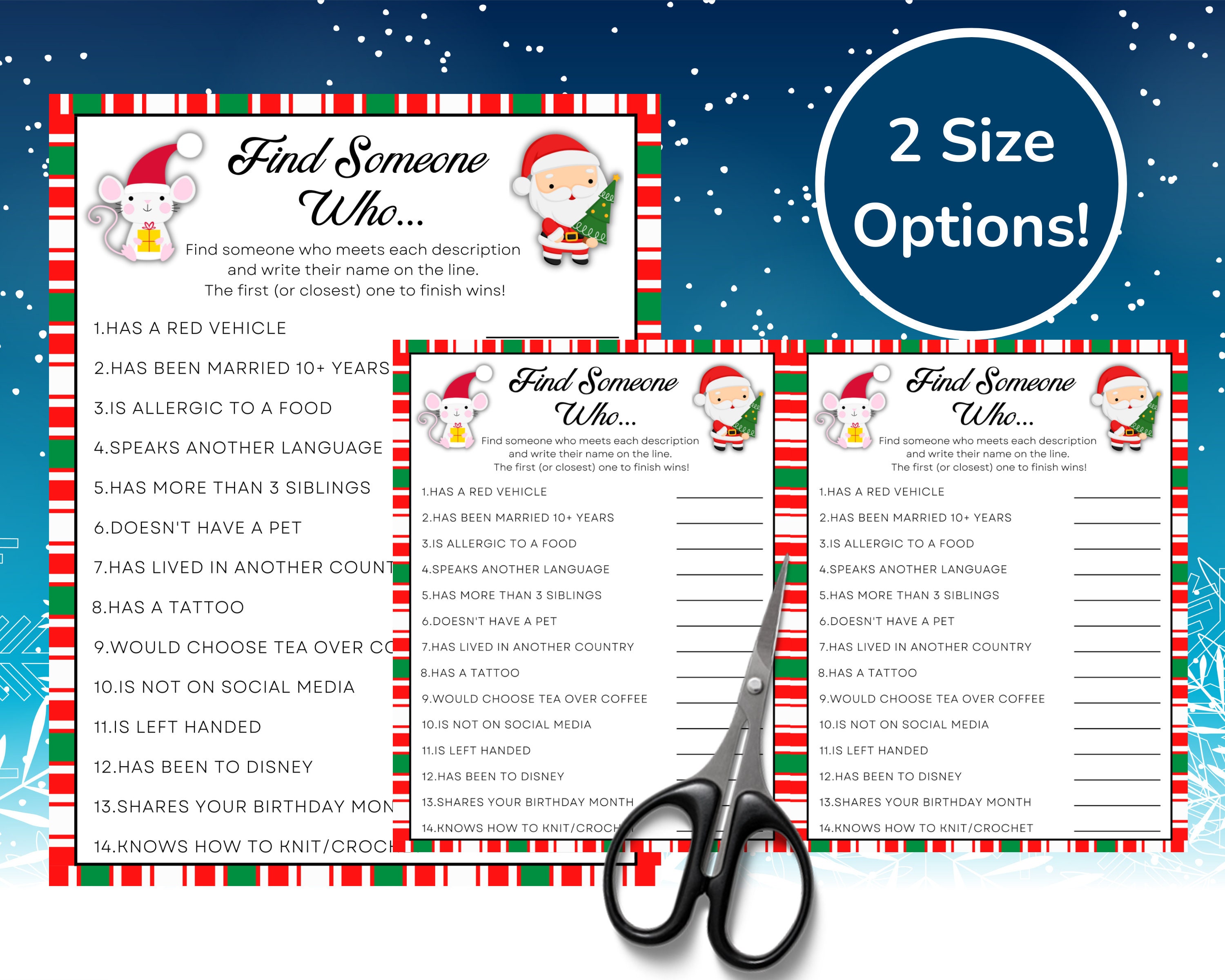 Printable Christmas Work Games for the Office, Holiday Games for ...