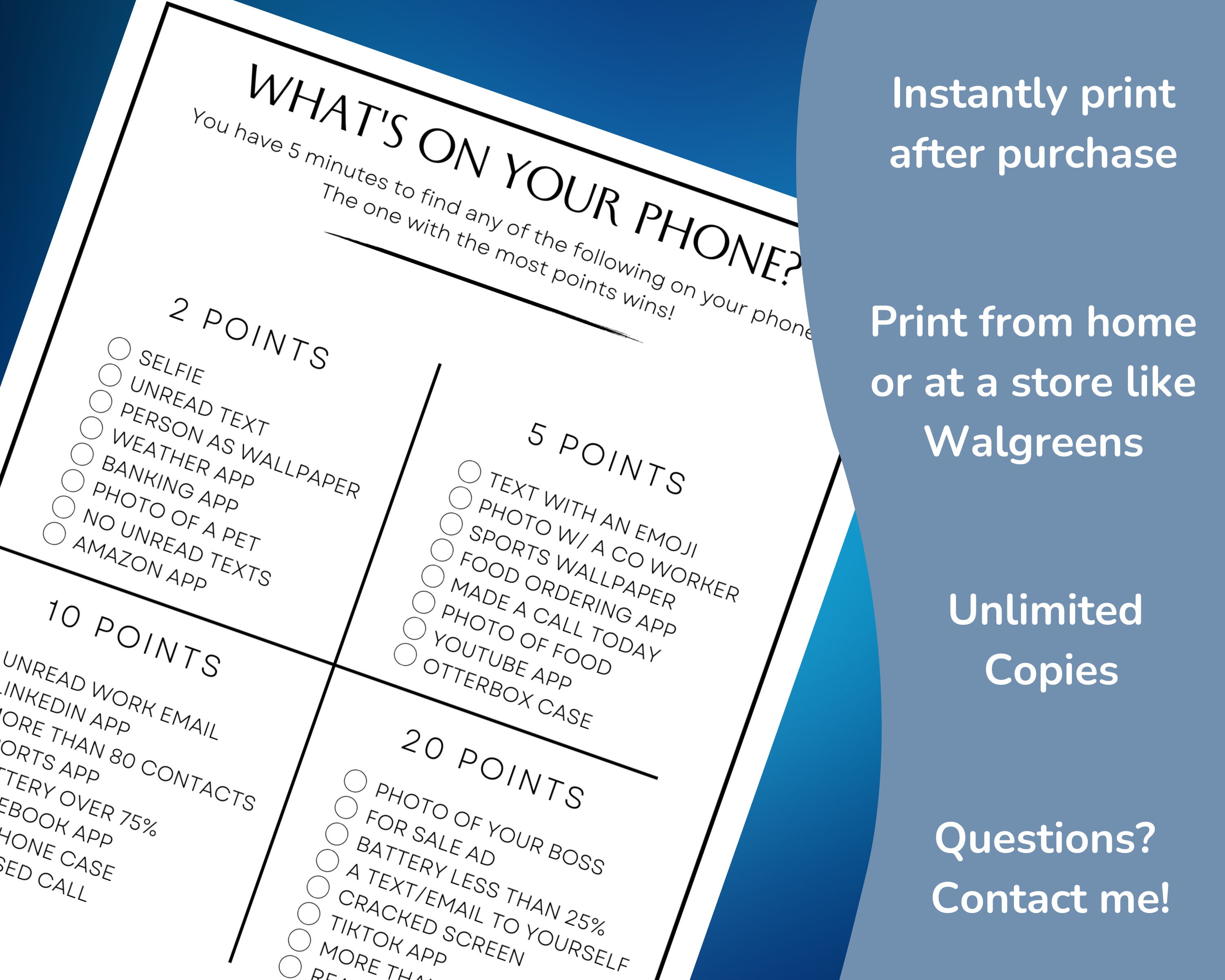 Office Party Game, What's on Your Phone?, Team Building Game, Work Game ...