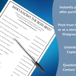 Who Knows the Boss Best, Office Party, Get to Know Your Boss, Boss ...