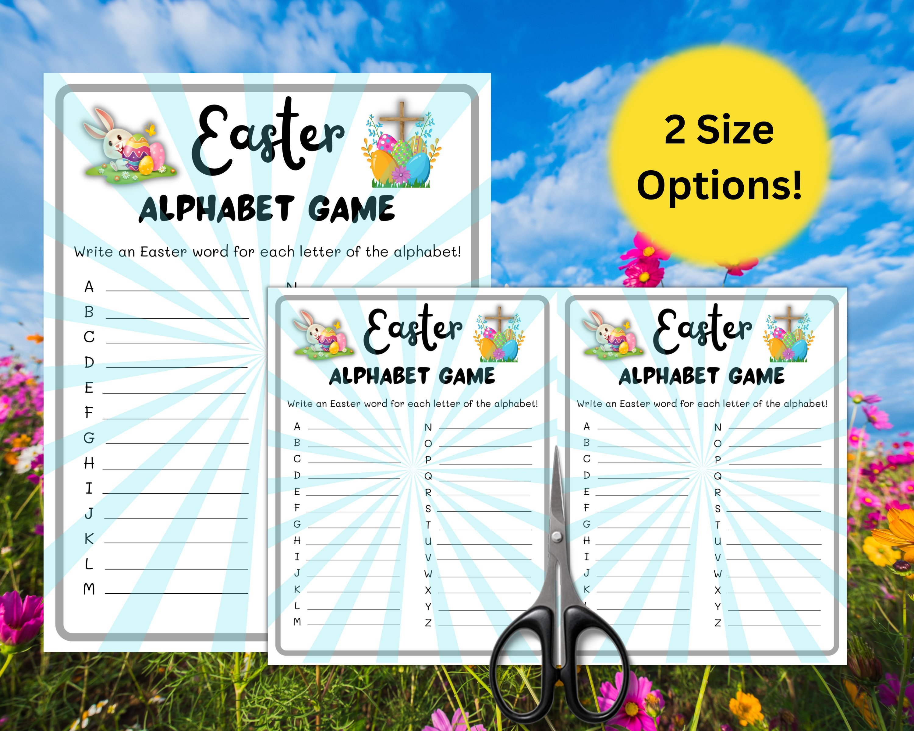 Printable Easter Sunday Game Bundle, Sunday School Church Games for ...