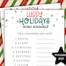 Word Scramble Holiday Activity for School or Work, Printable Christmas ...