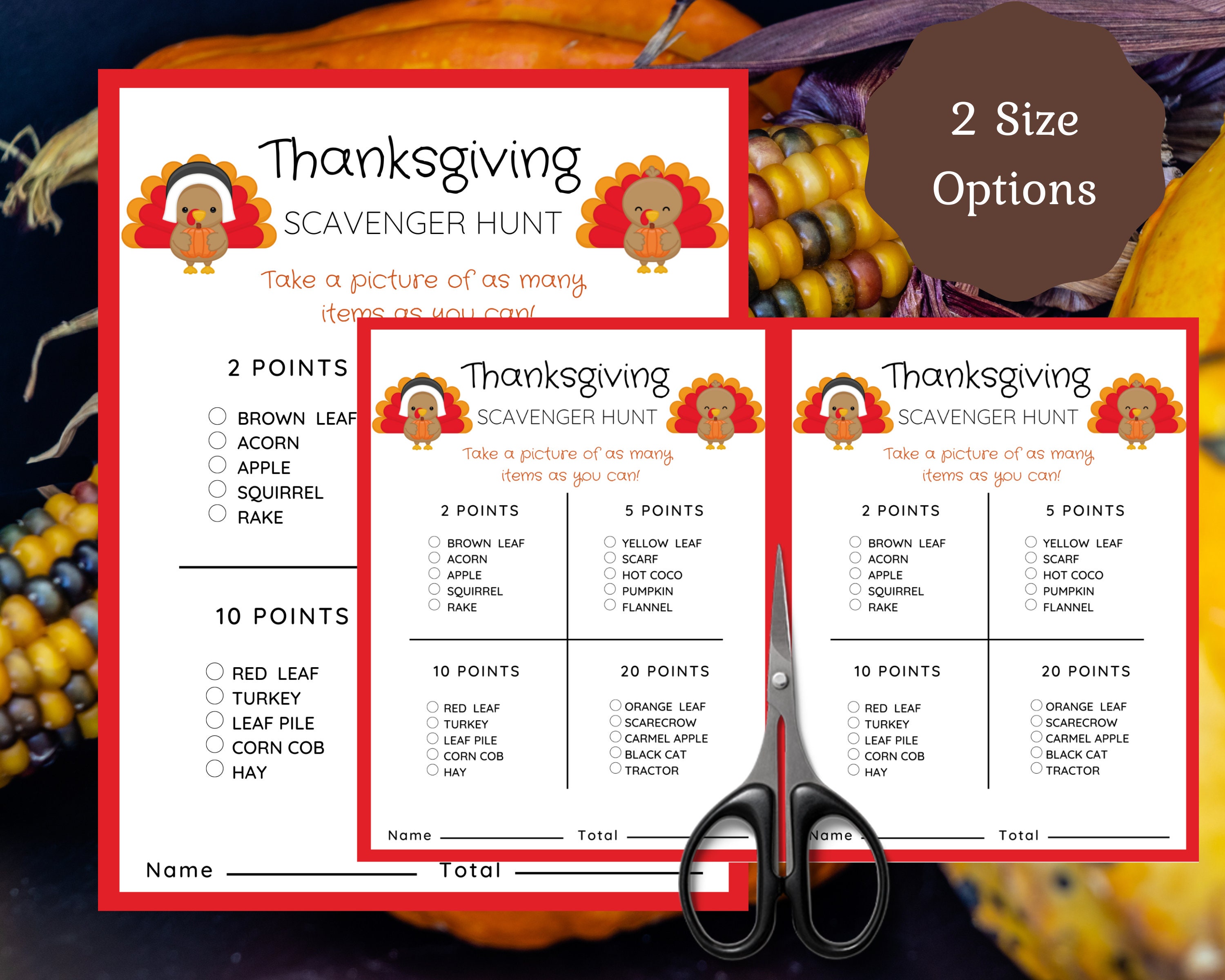 Thanksgiving Printable Game, Thanksgiving Scavenger Hunt, Treasure Hunt ...