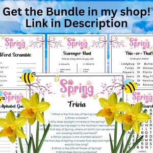 Printable Spring Word Scramble and Answer Key for Kids & Adults ...
