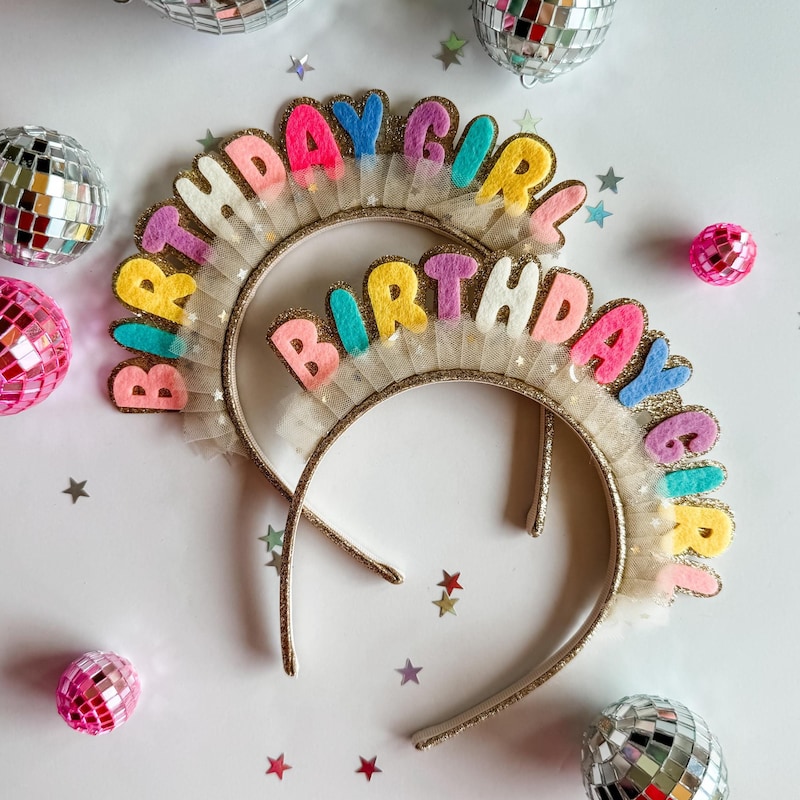 Birthday Headbands - Etsy