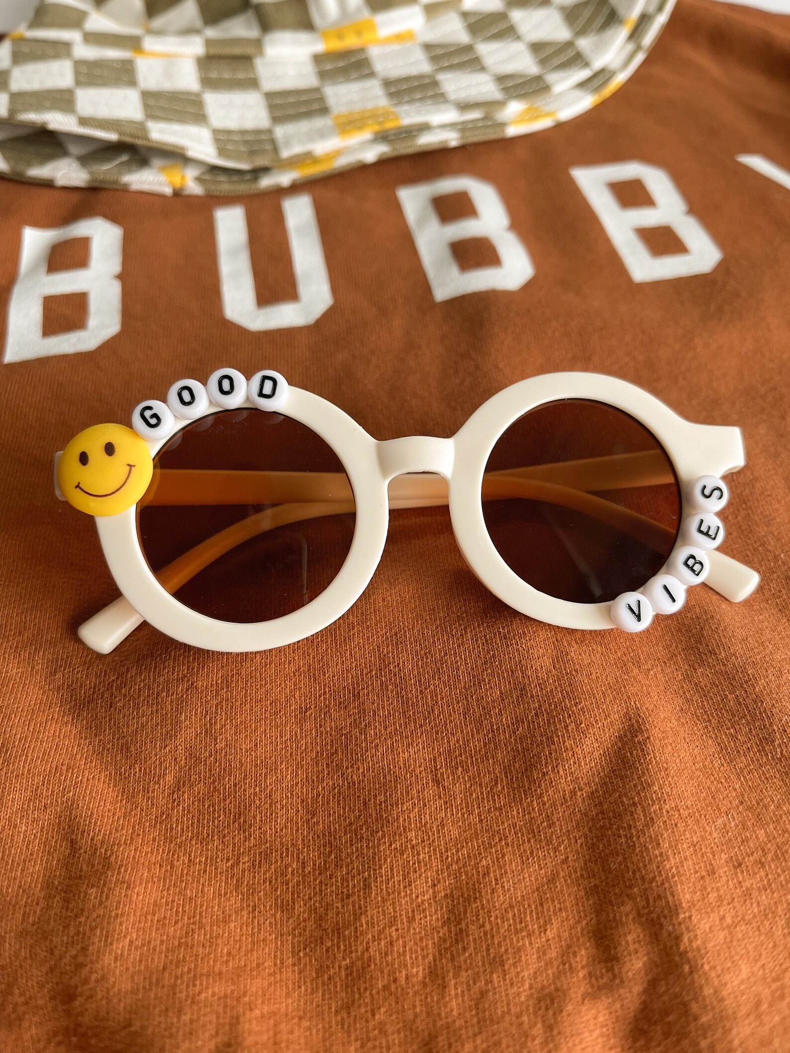 Good Vibe Smiley Sunnies ROUND Toddler Glasses Children - Etsy
