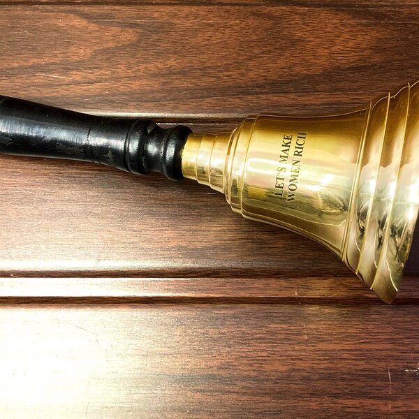 Brass Hand Bell - Etsy