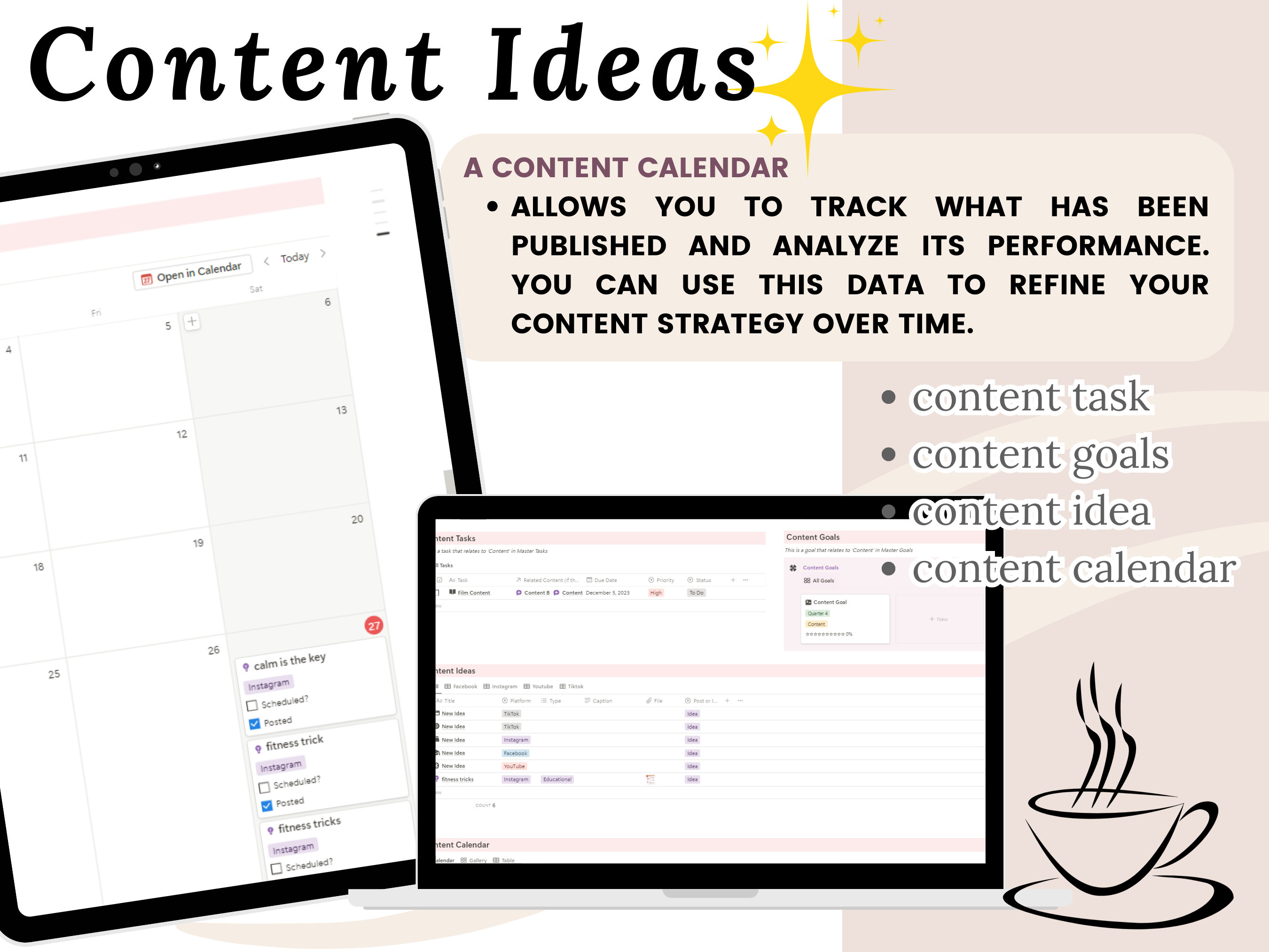 Notion Business Planner Template, Notion Client Dashboard, Small ...