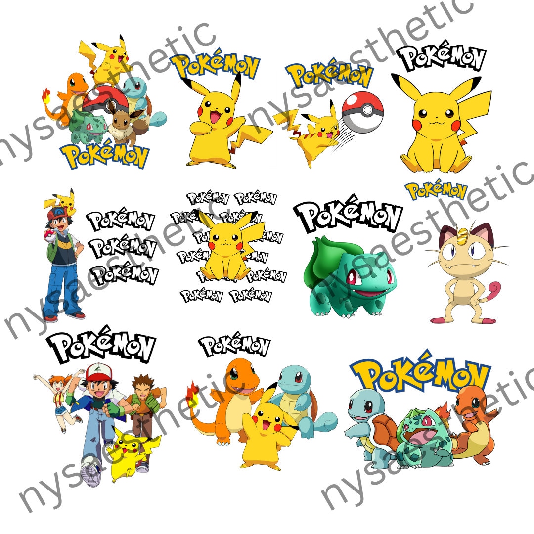 Pokemon SVG Bundle, Pokemon Clipart, Cartoon Clip Art,pokemon Png ...