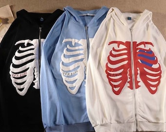 Y2k Skeleton Jacket - Etsy