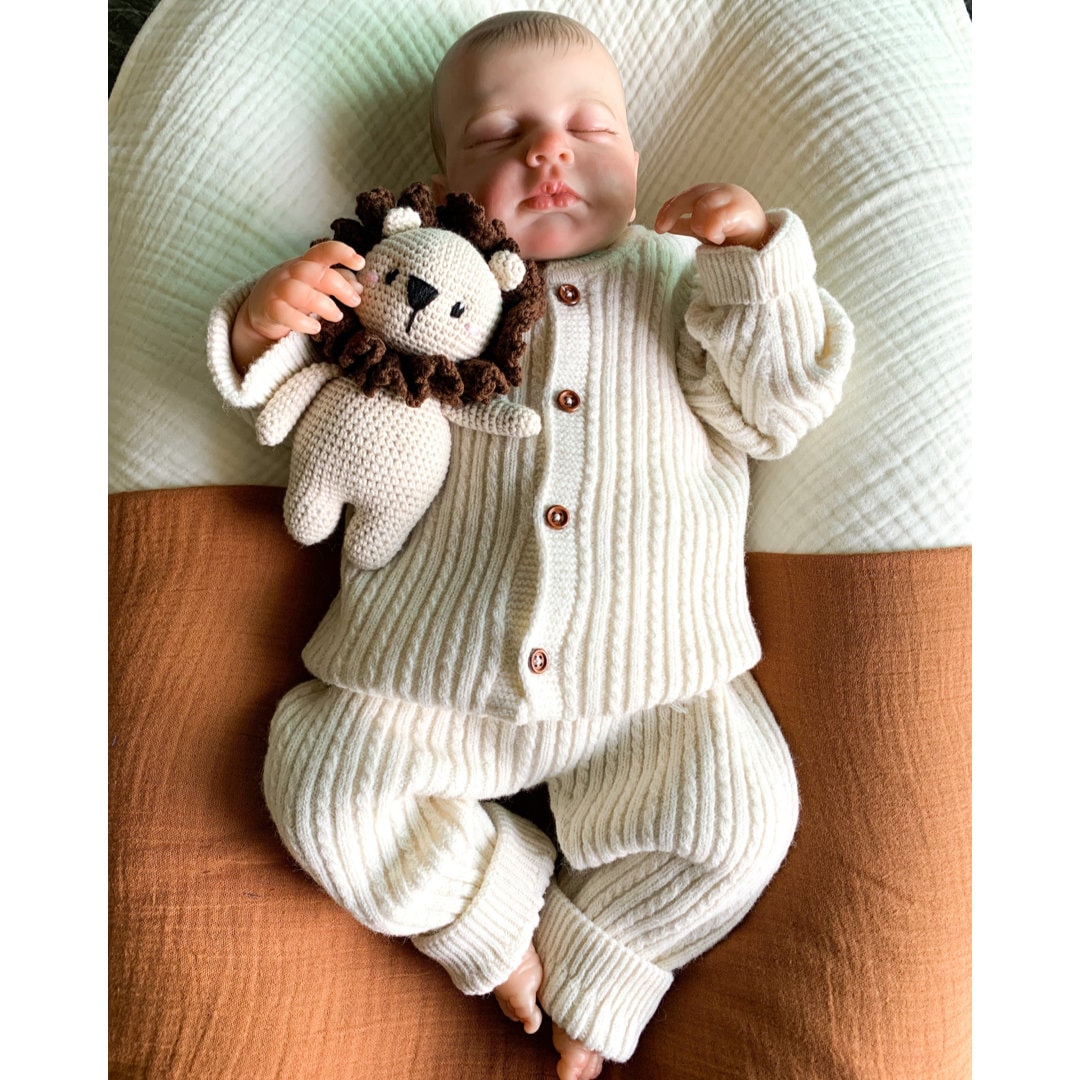 Merino Wool Knitted Baby Clothing Set With Baby Cardigan and Pants ...