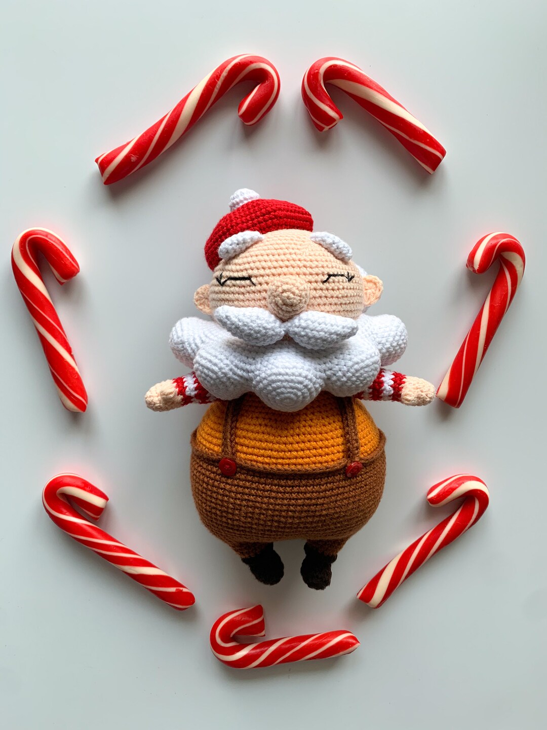 Santa Claus Amigurumi Handmade Toy, Christmas Gift, Noel Decor, Santa ...