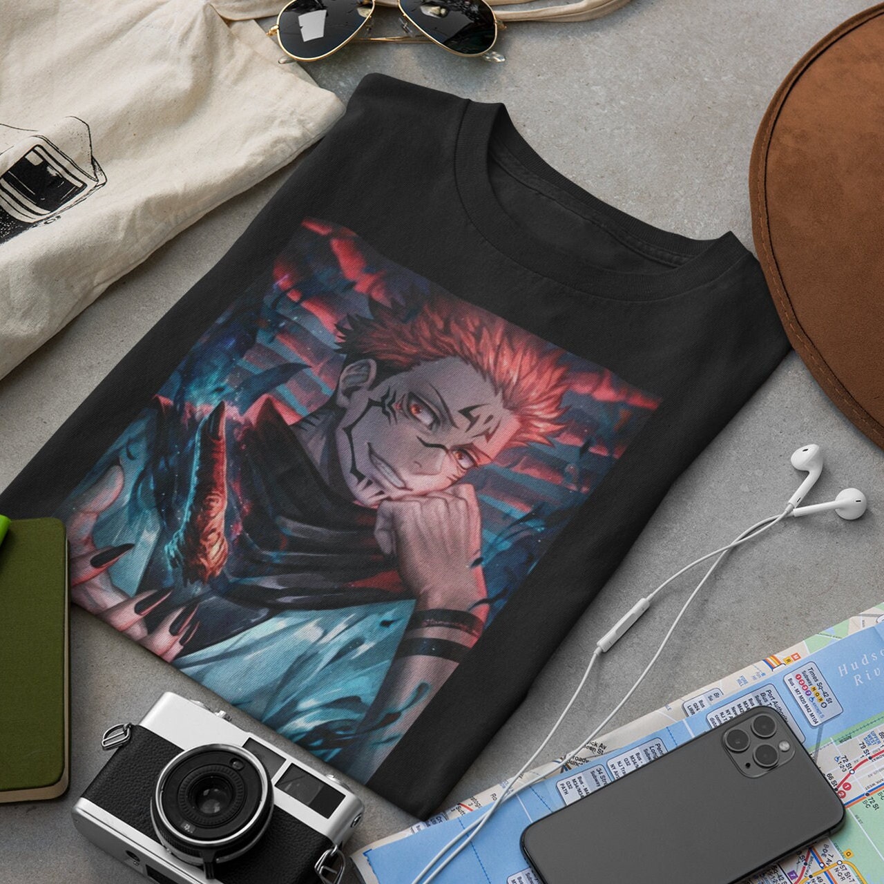 Itadori Yuji Using His Powers Jujutsu Kaisen Unisex T-shirt White - Etsy