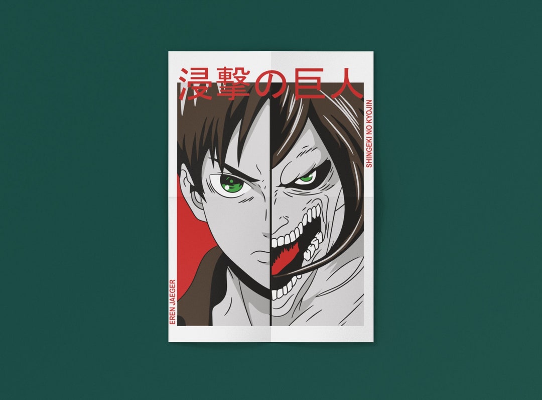 Anime - Attack on Titan - AOT - Eren Jaeger Transformation - Poster ...