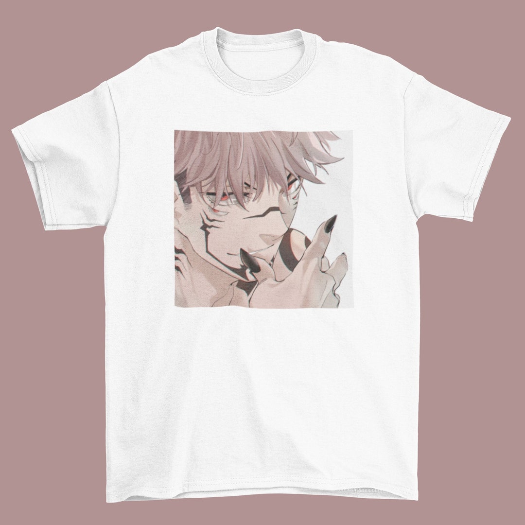 Itadori Yuji Staring Jujutsu Kaisen Unisex T-shirt White - Etsy