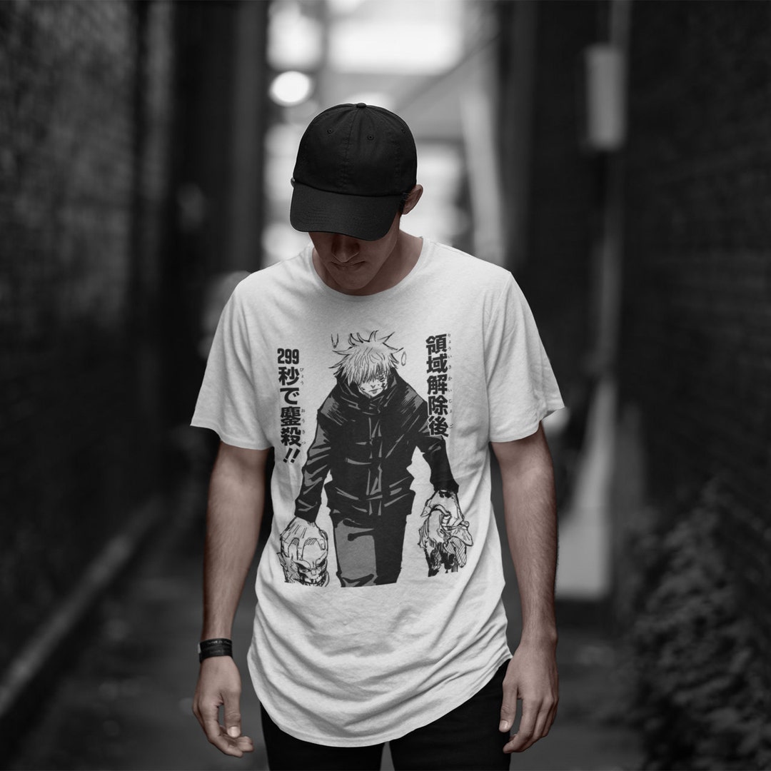 Crazy Gojo Jujutsu Kaisen Unisex T-shirt White - Etsy