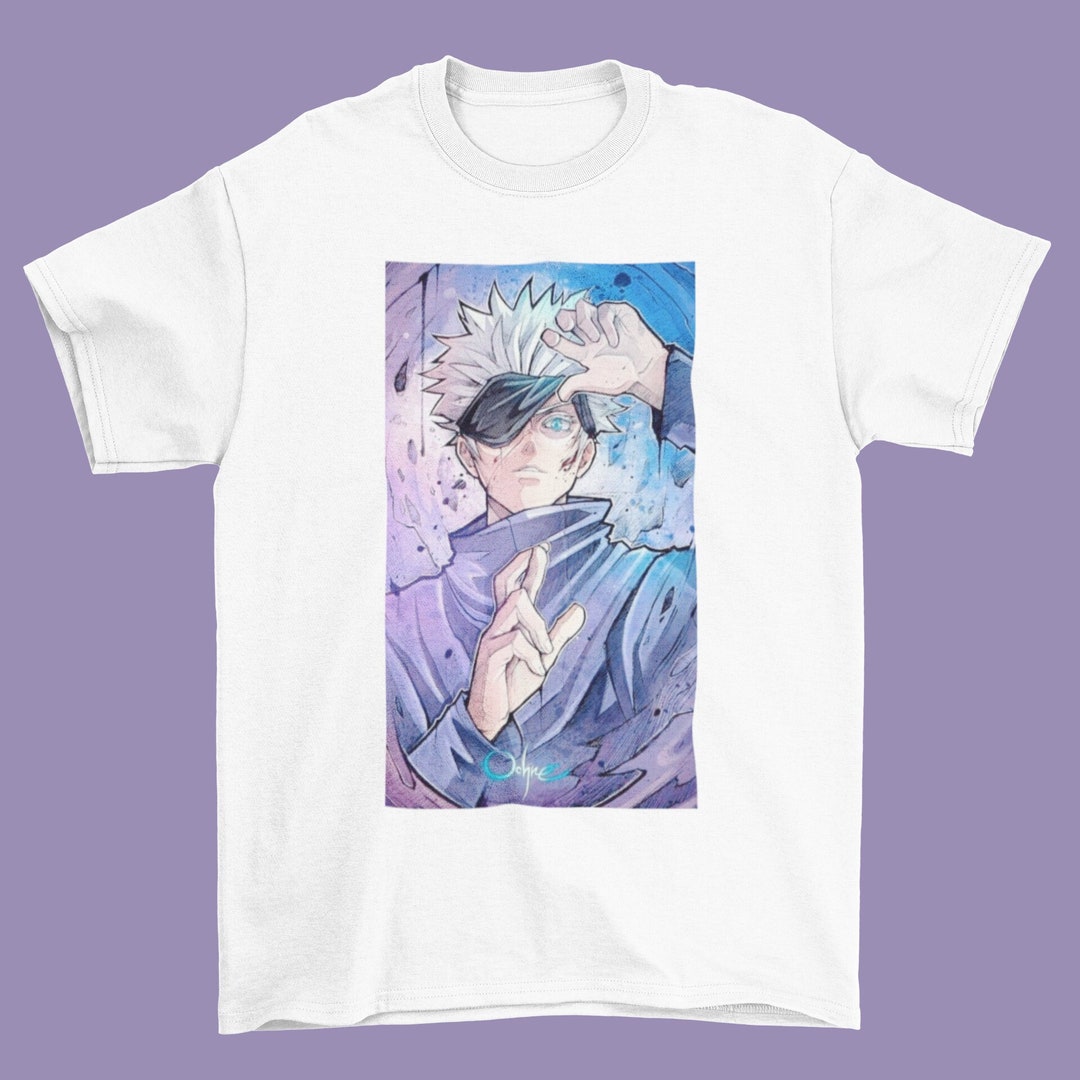 Gojo Satoru Taking Blindfold off Jujutsu Kaisen Unisex - Etsy