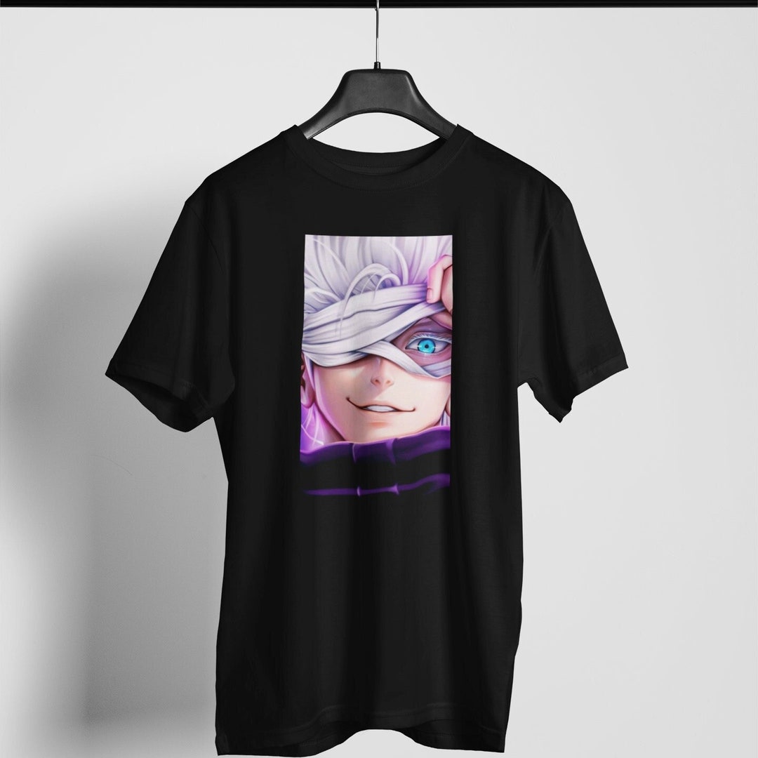 Gojo Satoru Peeking Through His Blindfold - Jujutsu Kaisen - Unisex T ...