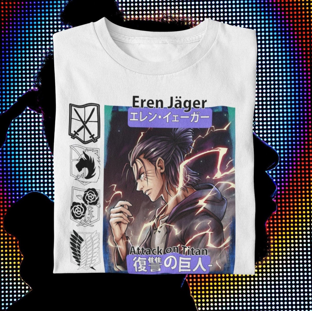 Attack on Titan / Eren Yeager / Eren Jäger Classic T-shirt White Unisex ...
