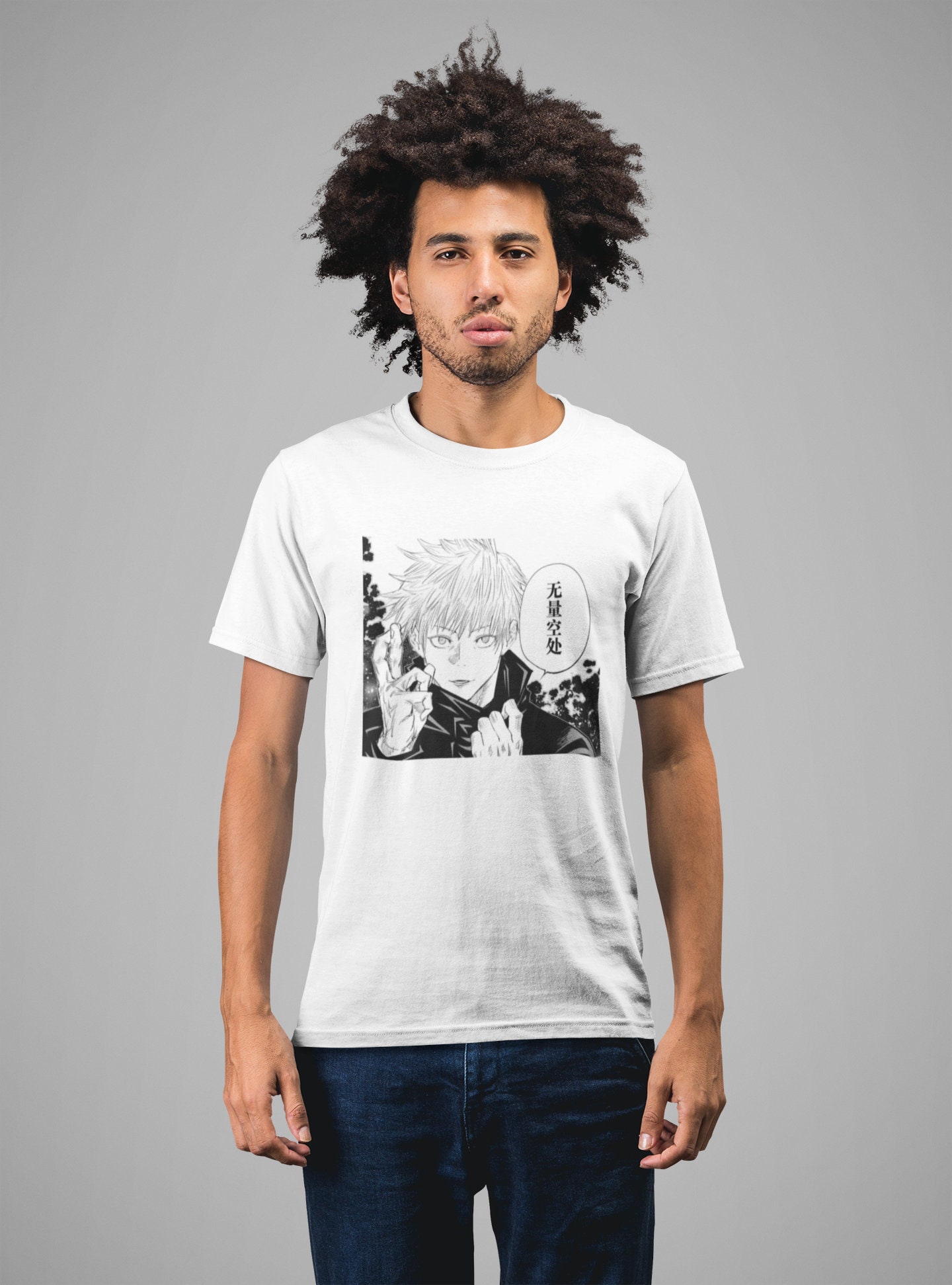 Gojo Satoru Doing Hand Sign - Jujutsu Kaisen - Unisex T-shirt - Etsy