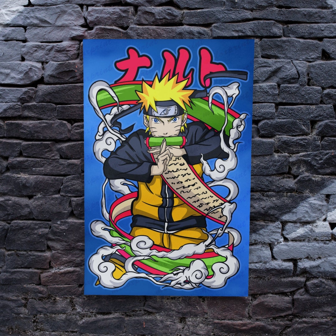 Anime - Naruto Uzumaki - Poster Print - Style Poster Wall Art Print - Etsy