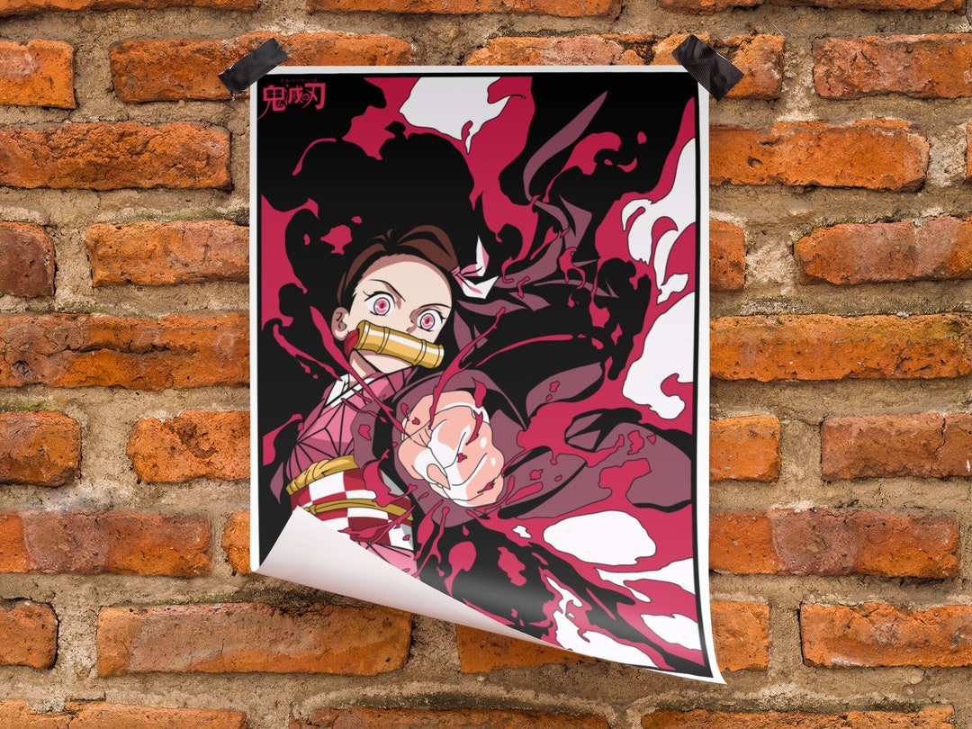 Anime Demon Slayer Nezuko Poster Print Style Poster Wall Art Print - Etsy