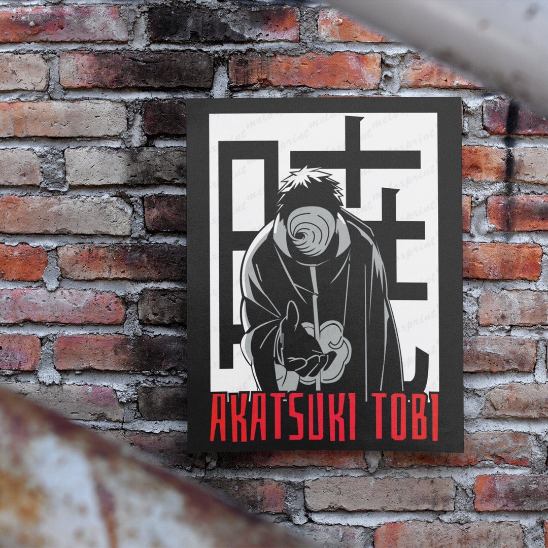 Anime Naruto Akatsuki Tobi Poster Print Style Poster Wall Art Print - Etsy
