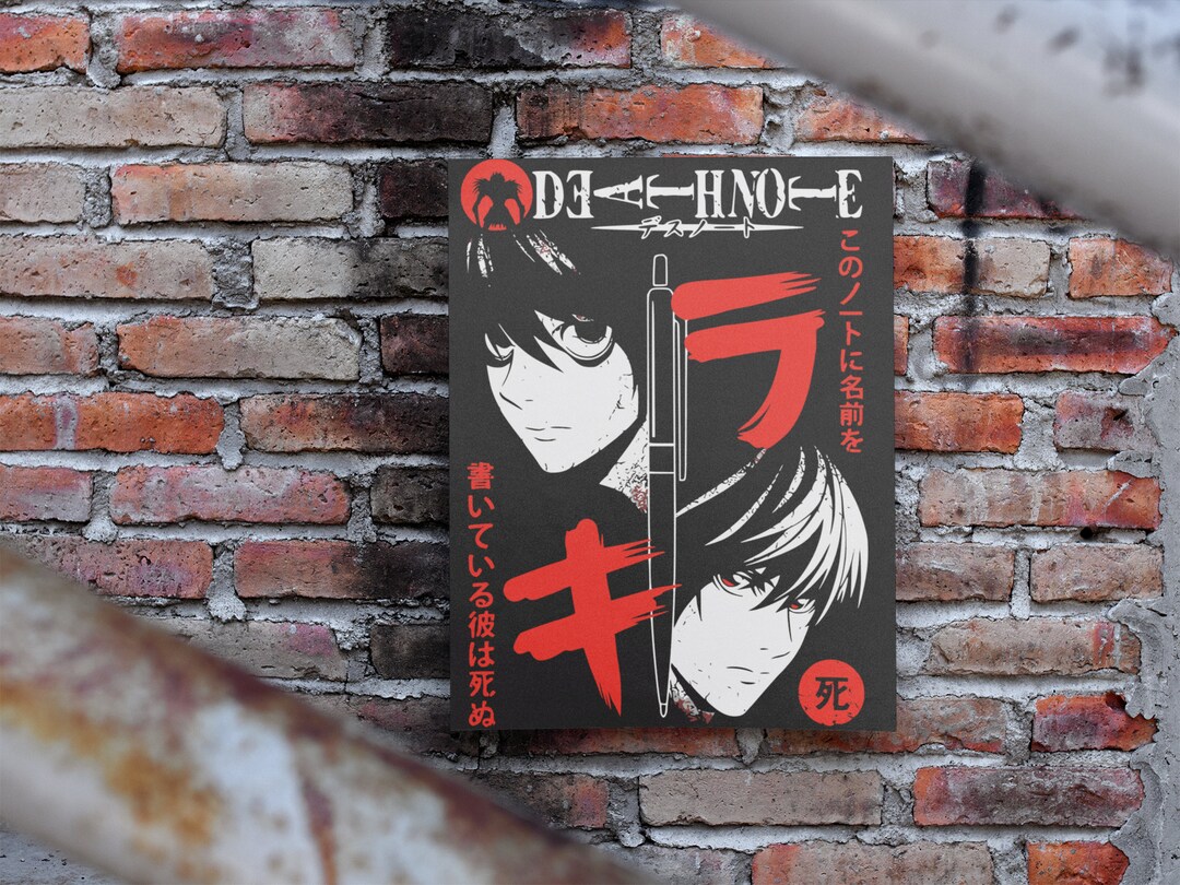 Anime - Manga-serie - Death Note - Style Poster Wall Art Print - Etsy