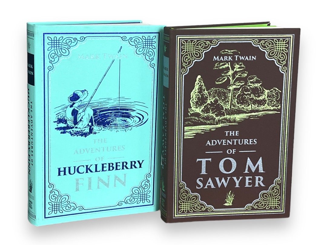 2 BOOKS - Mark Twain: Tom Sawyer, Huckleberry FINN - Collectible ...