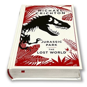 JURASSIC PARK / the Lost World by Michael Crichton - Collectible Deluxe Gift Edition - Leather ...