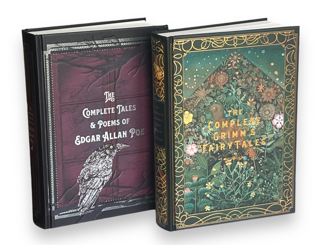 2 Books: Grimm's Fairy Tales and Edgar Allan Poe Complete Tales & Poems ...
