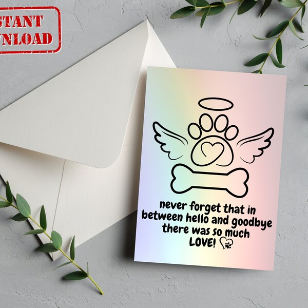 Dog Goodbye Card - Etsy